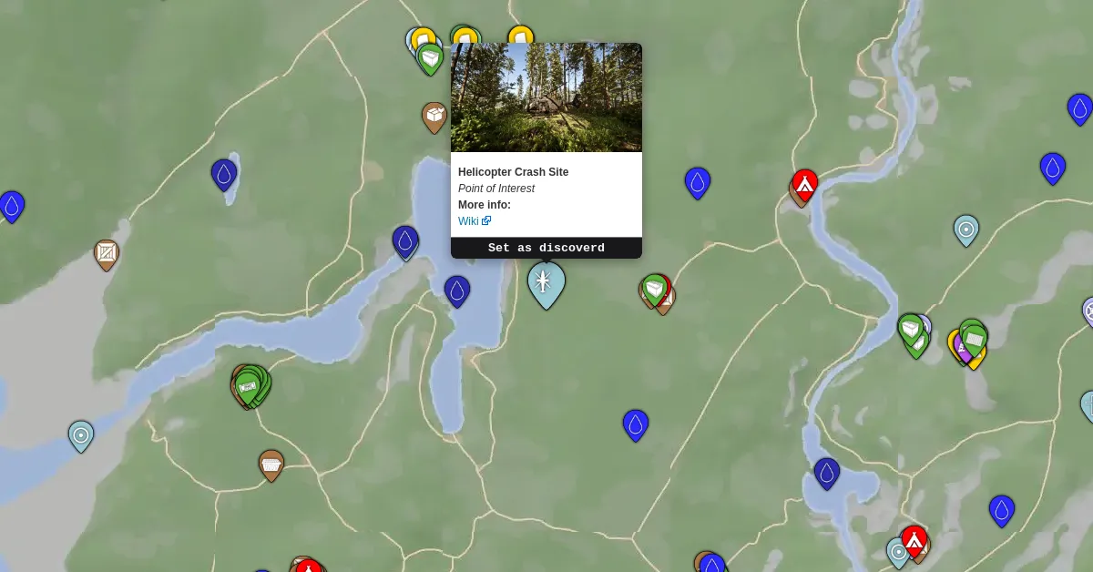 Helicopter Crash Site - Sons Of The Forest Map