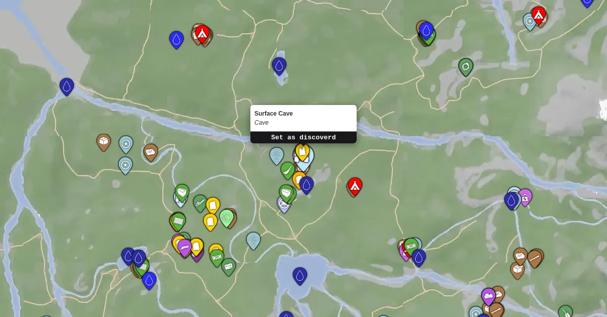 Surface Cave - Sons Of The Forest Map