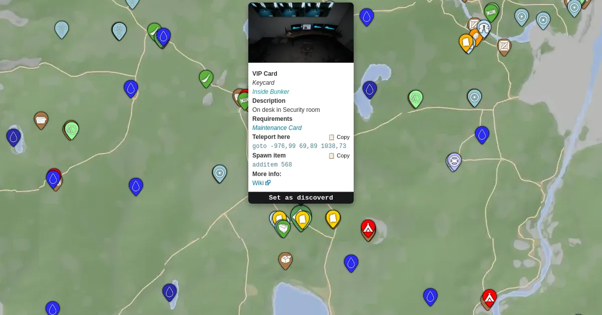 VIP Card - Sons Of The Forest Map