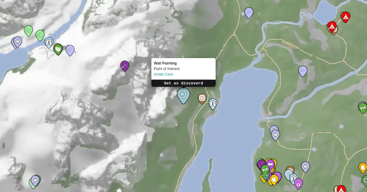 Wall Painting - Sons Of The Forest Map