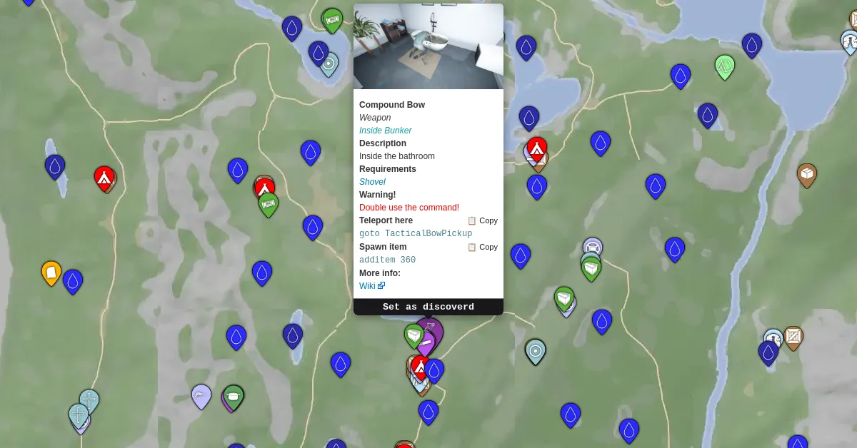Compound Bow - Sons Of The Forest Map