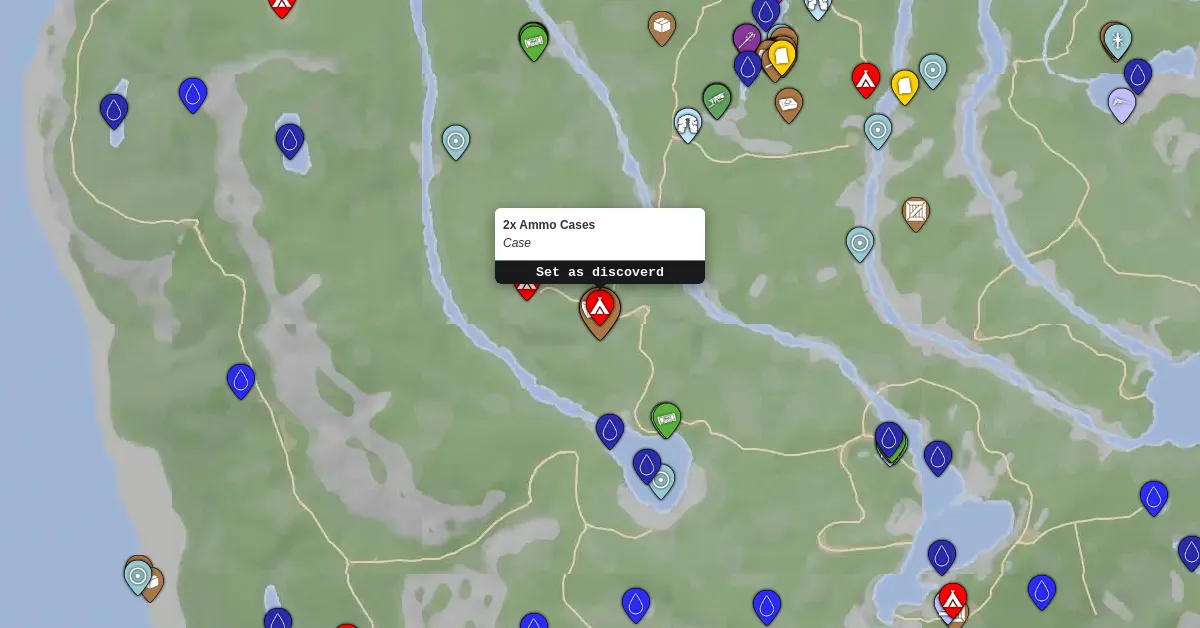2x Ammo Cases - Sons Of The Forest Map