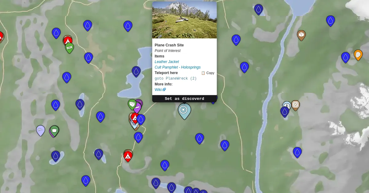 Plane Crash Site - Sons Of The Forest Map