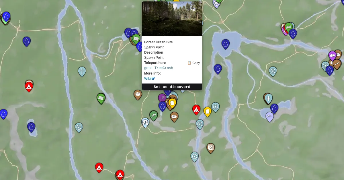 Forest Crash Site - Sons Of The Forest Map