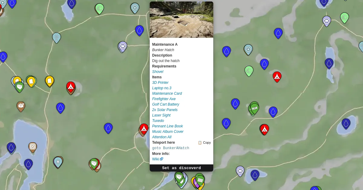 Maintenance A - Sons Of The Forest Map