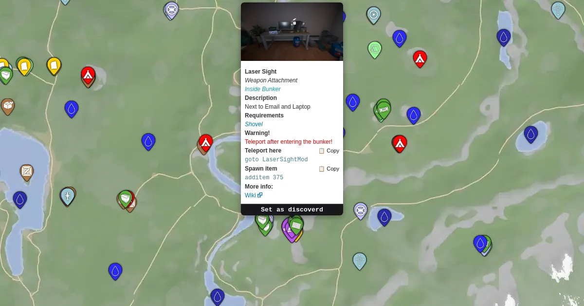Laser Sight - Sons Of The Forest Map