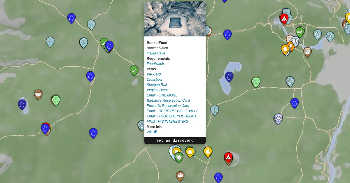 BunkerFood - Sons Of The Forest Map