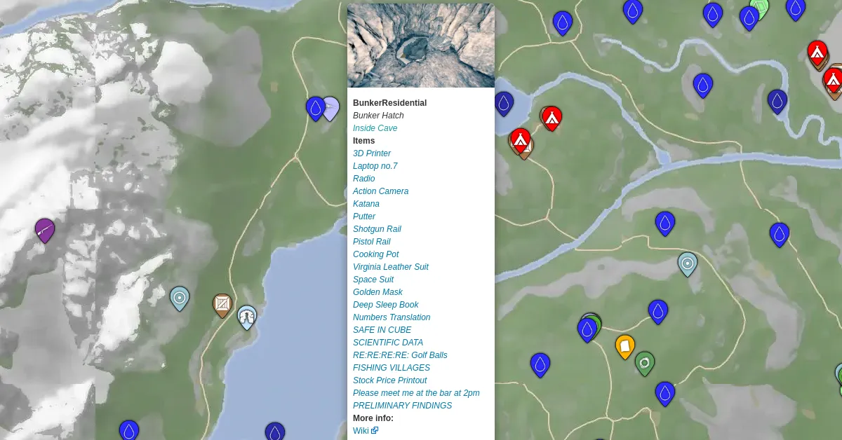 BunkerResidential - Sons Of The Forest Map