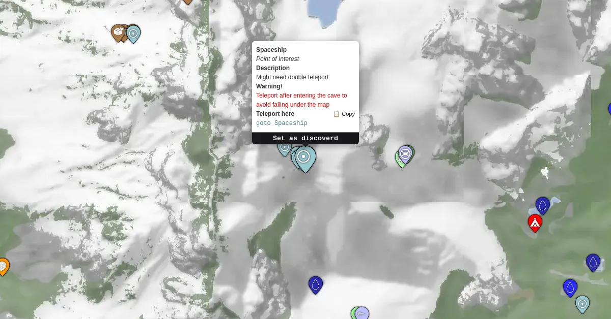 Spaceship - Sons Of The Forest Map