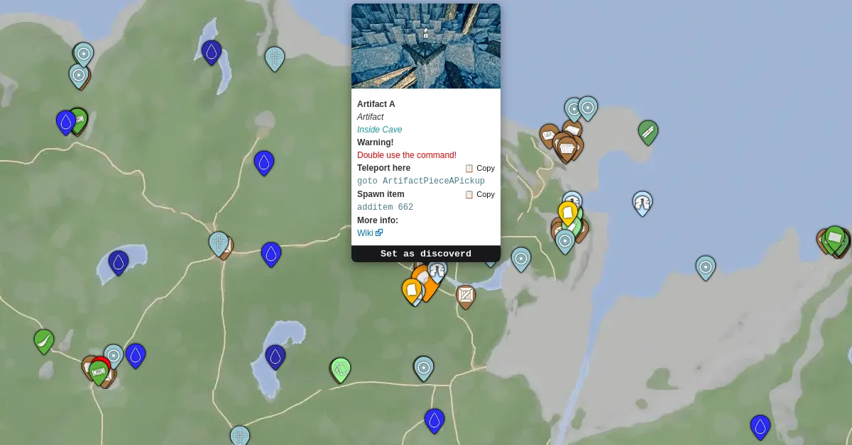 Artifact A - Sons Of The Forest Map