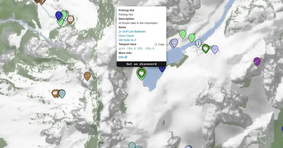 Fishing Hut - Sons Of The Forest Map