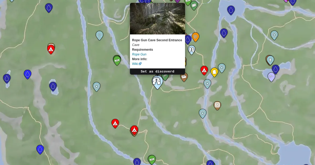 Rope Gun Cave Second Entrance - Sons Of The Forest Map