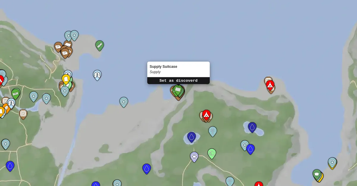 Supply Suitcase - Sons Of The Forest Map