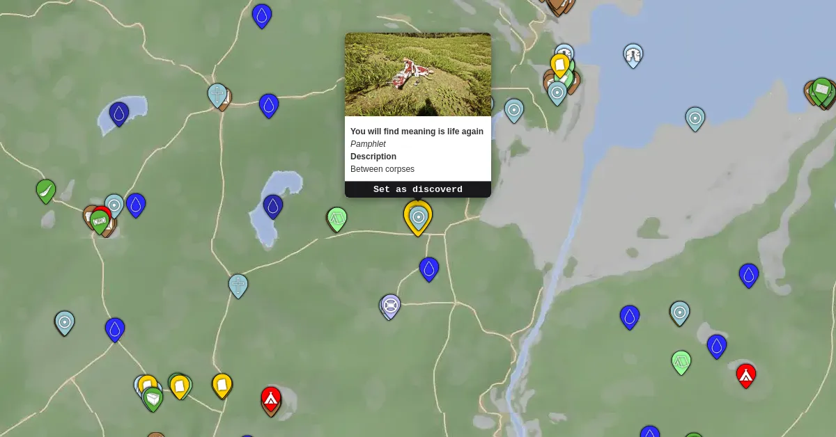 You will find meaning is life again - Sons Of The Forest Map