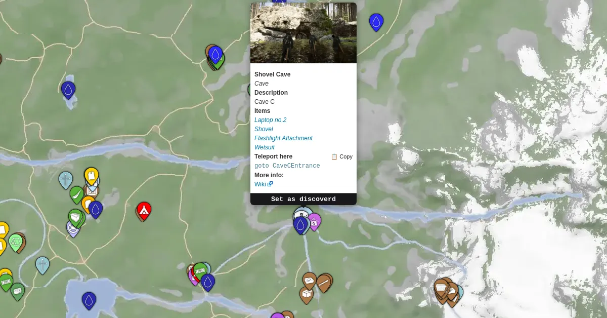 Shovel Cave - Sons Of The Forest Map