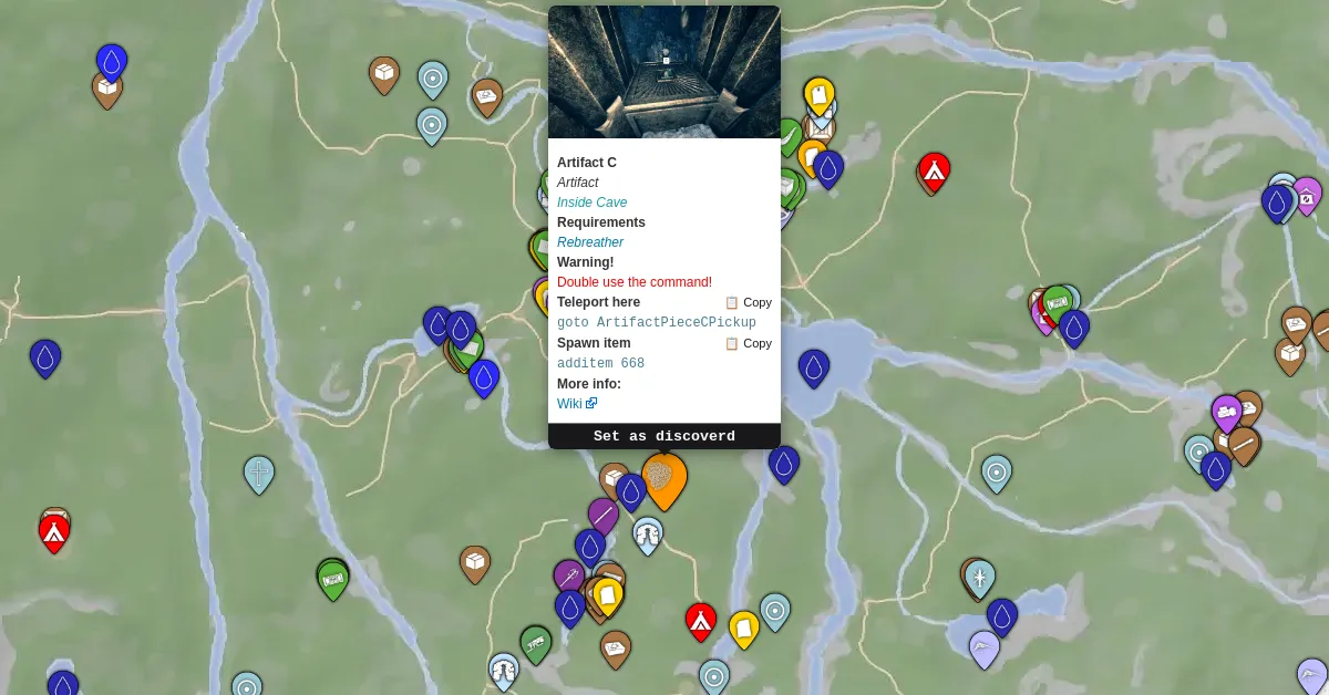 Artifact C - Sons Of The Forest Map