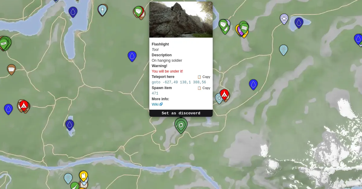 Flashlight - Sons Of The Forest Map