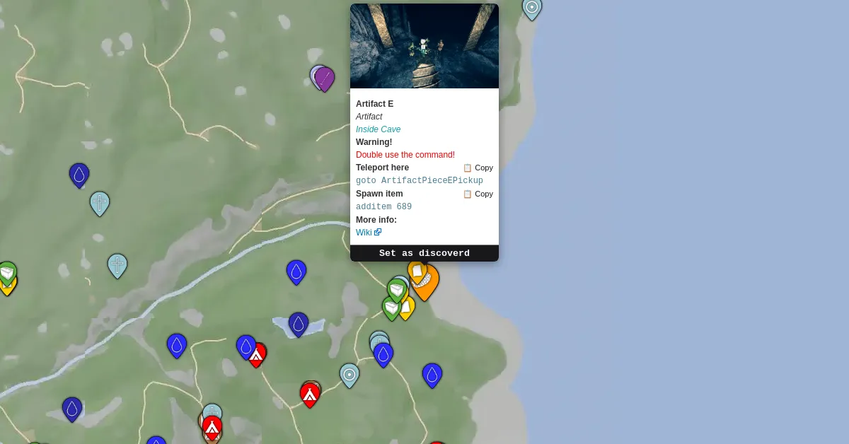 Artifact E - Sons Of The Forest Map