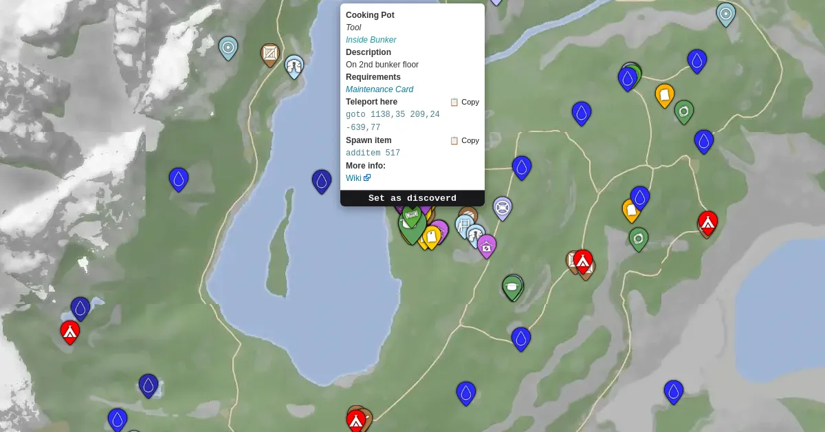 Cooking Pot - Sons Of The Forest Map