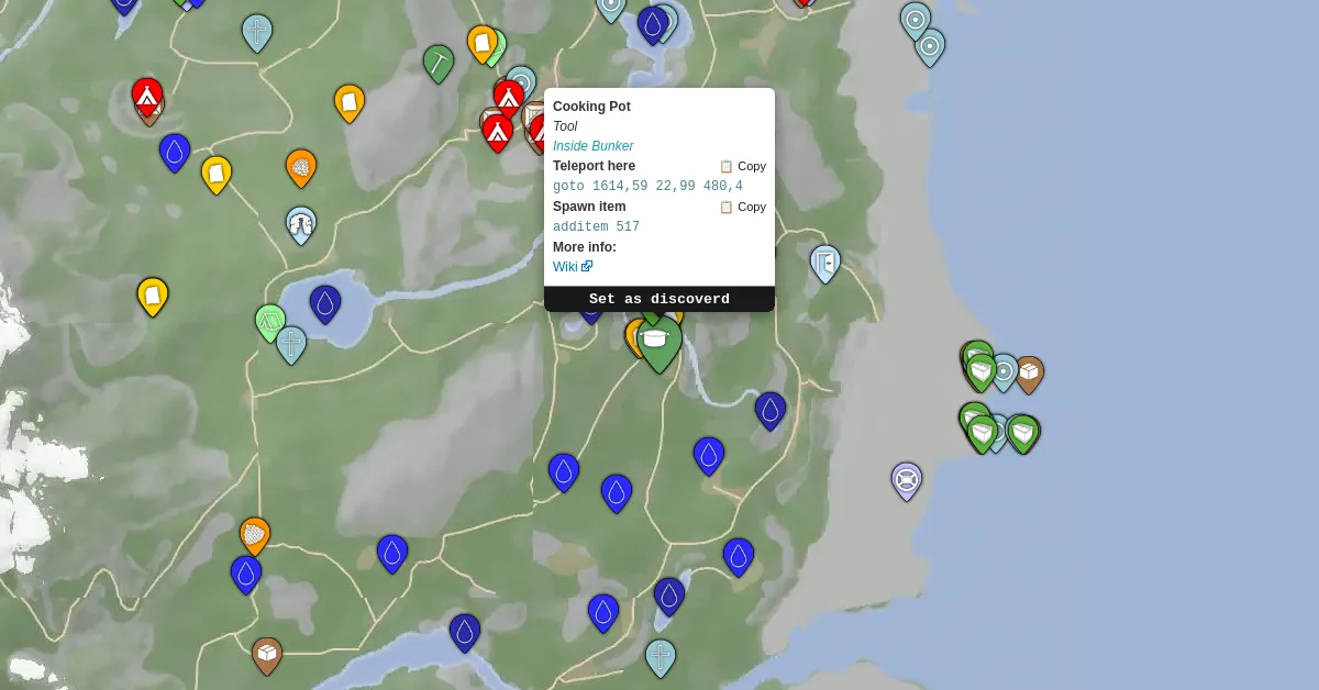 Cooking Pot - Sons Of The Forest Map