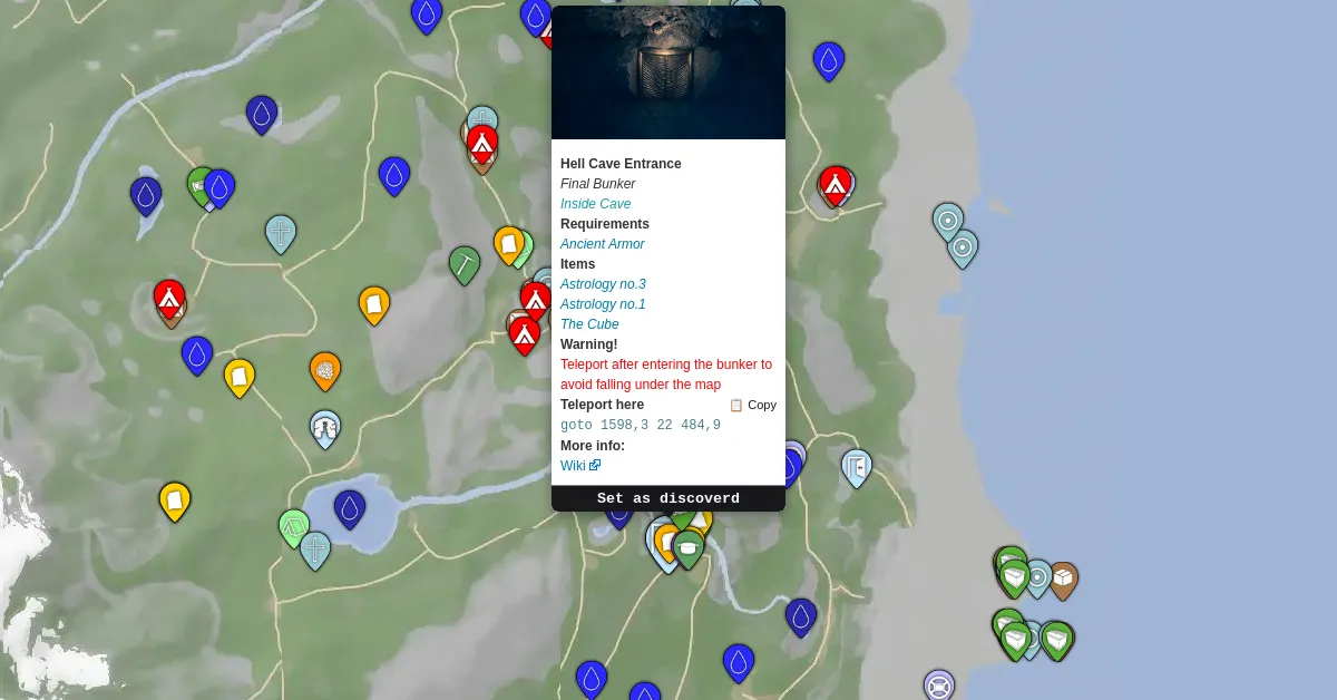 Hell Cave Entrance - Sons Of The Forest Map