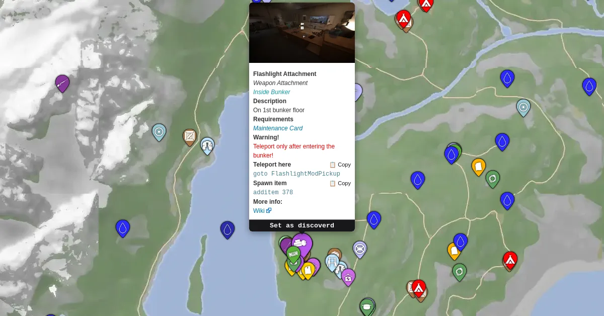 Flashlight Attachment - Sons Of The Forest Map