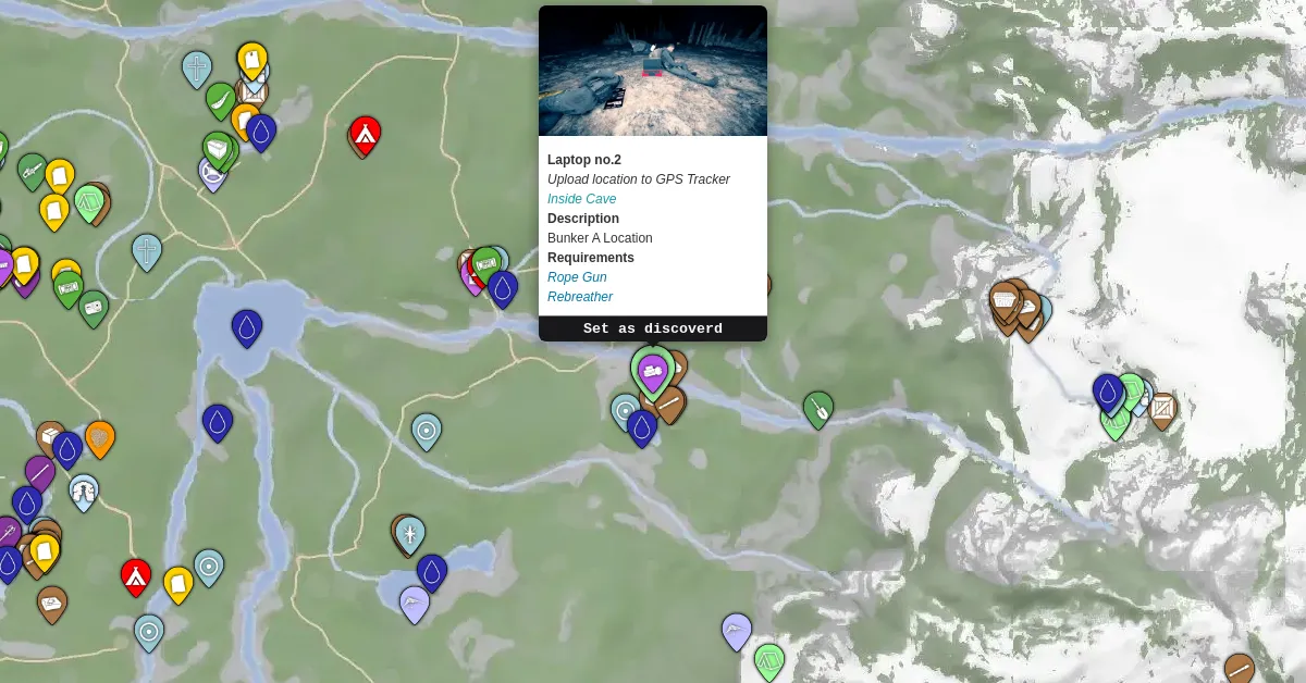 Laptop no.2 - Sons Of The Forest Map