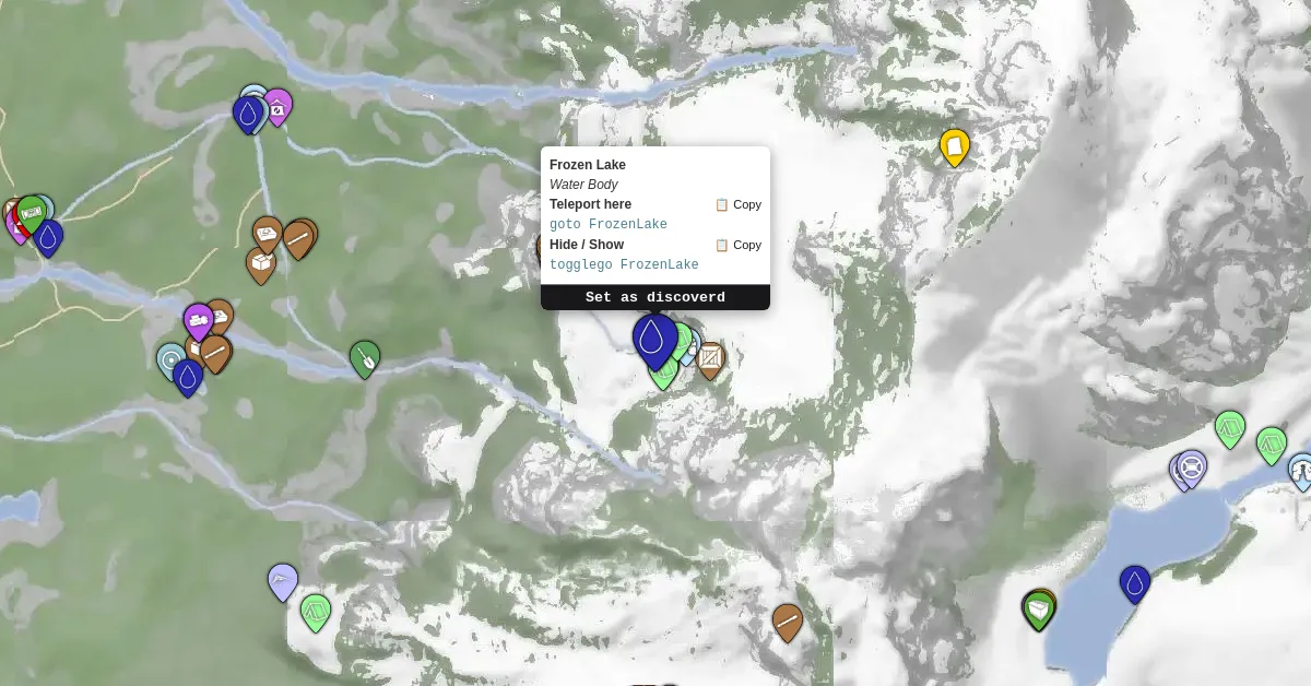 Frozen Lake - Sons Of The Forest Map