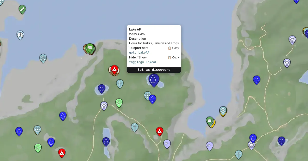 Lake AF - Sons Of The Forest Map