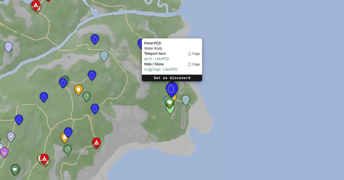 Pond PCD - Sons Of The Forest Map