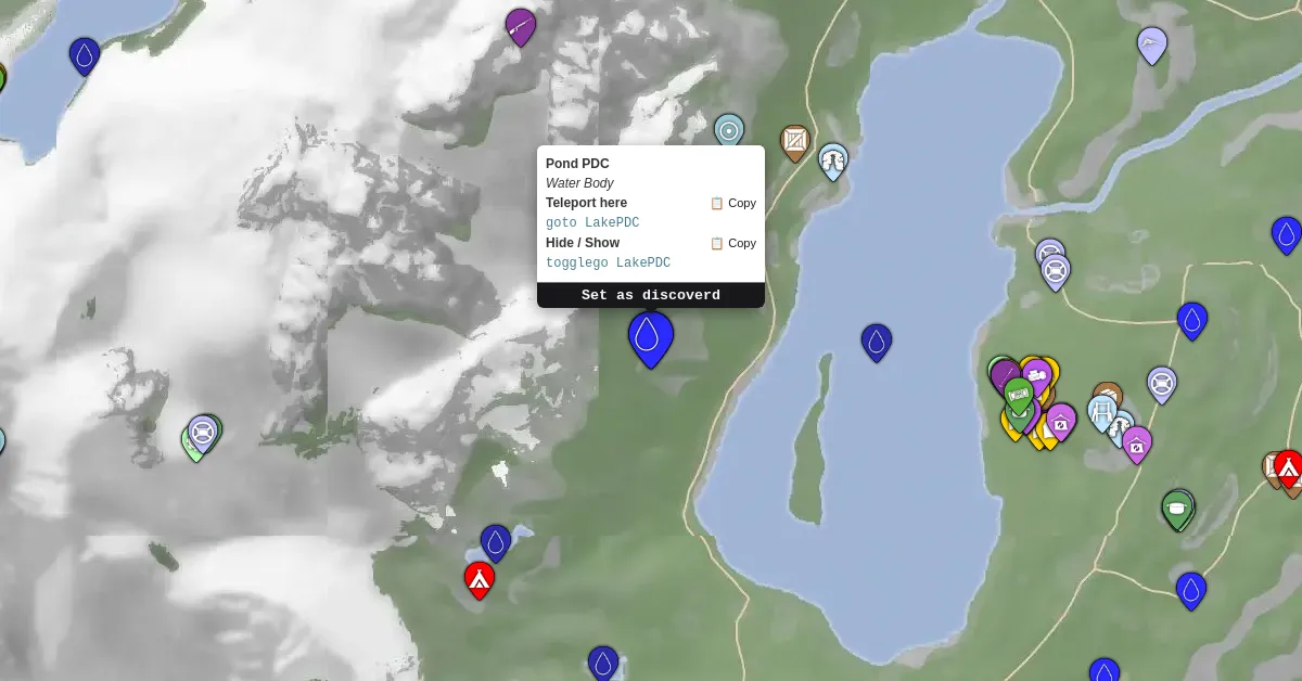 Pond PDC - Sons Of The Forest Map