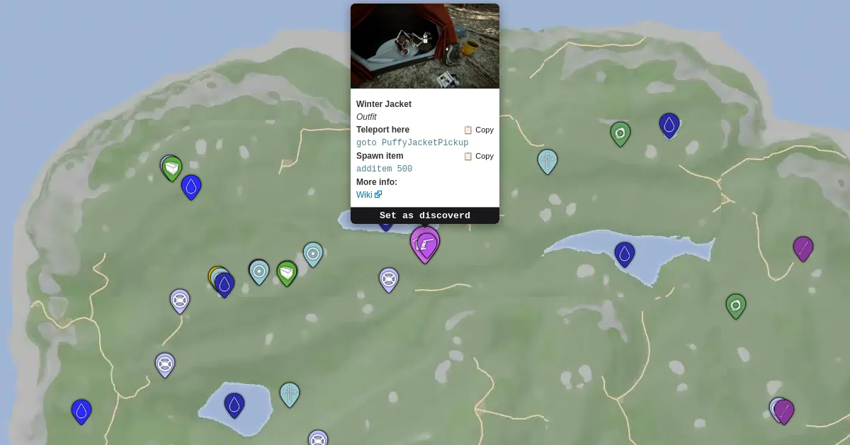 Winter Jacket - Sons Of The Forest Map