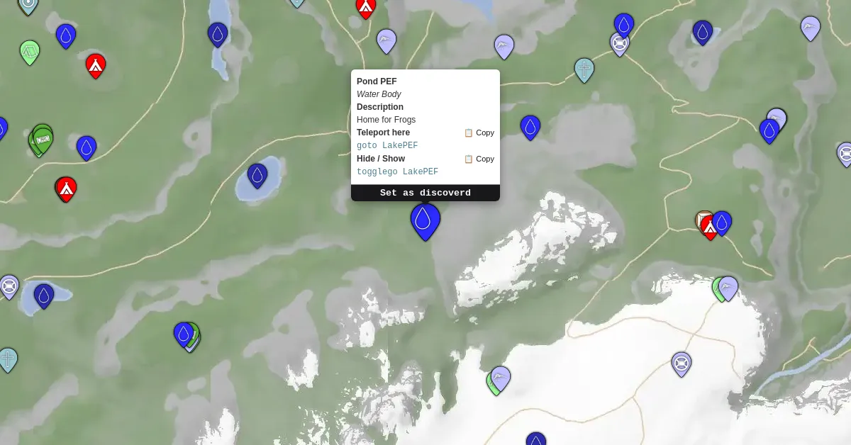 Pond PEF - Sons Of The Forest Map