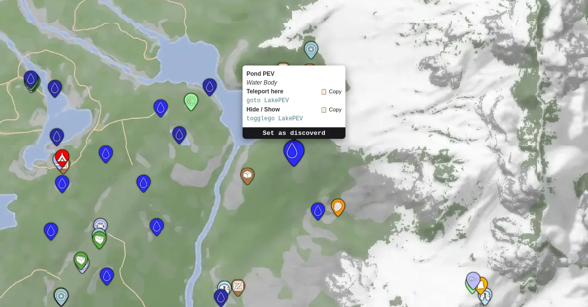 Pond PEV - Sons Of The Forest Map