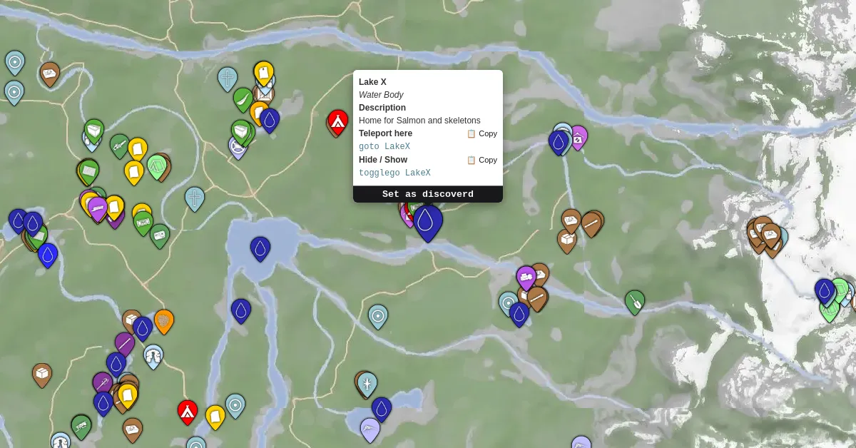 Lake X - Sons Of The Forest Map