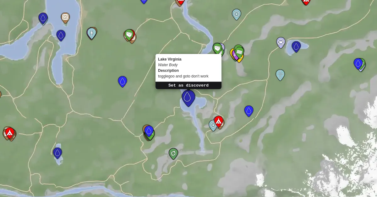 Lake Virginia - Sons Of The Forest Map