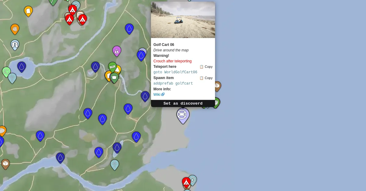 Golf Cart 06 - Sons Of The Forest Map