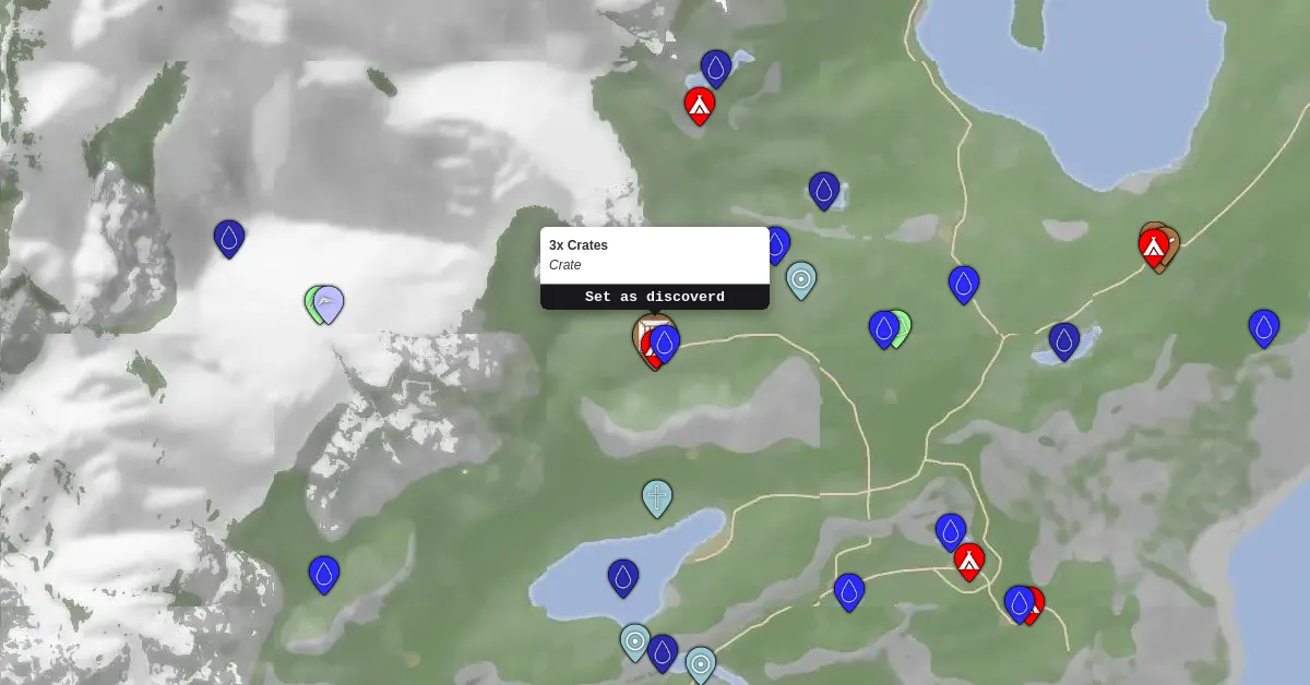 3x Crates - Sons Of The Forest Map