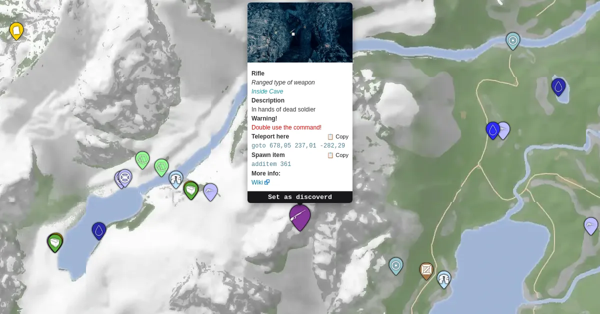 Rifle - Sons Of The Forest Map