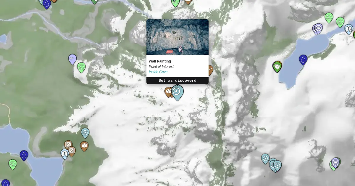 Wall Painting - Sons Of The Forest Map