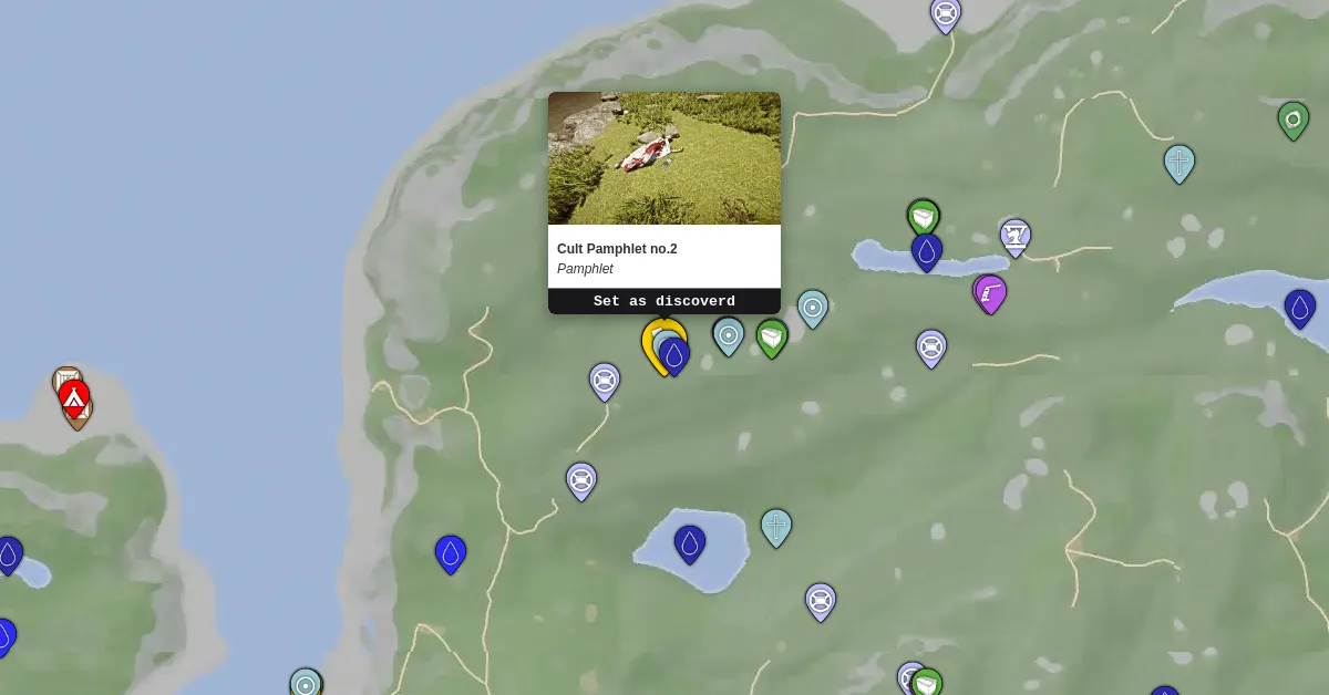 Cult Pamphlet no.2 - Sons Of The Forest Map